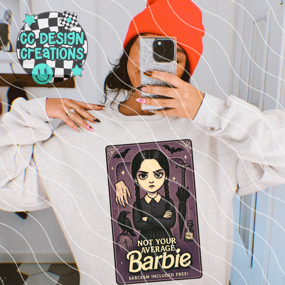 Wednesday Barbie PNG Digital Download – CC Design Creations