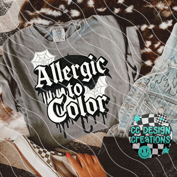 Allergic To Color PNG Digital Download – CC Design Creations
