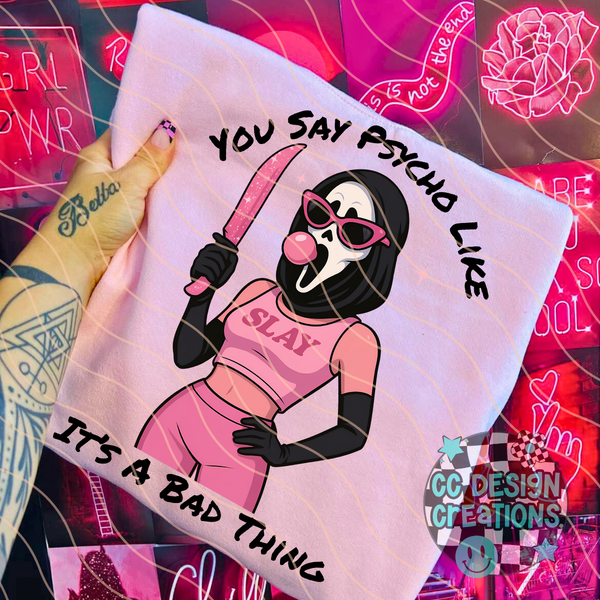 Psycho PNG Digital Download – CC Design Creations