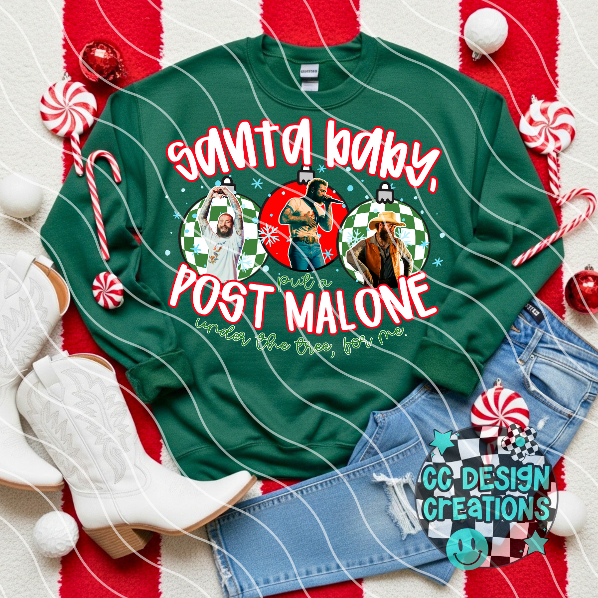 Santa Baby Posty PNG Digital Download – CC Design Creations