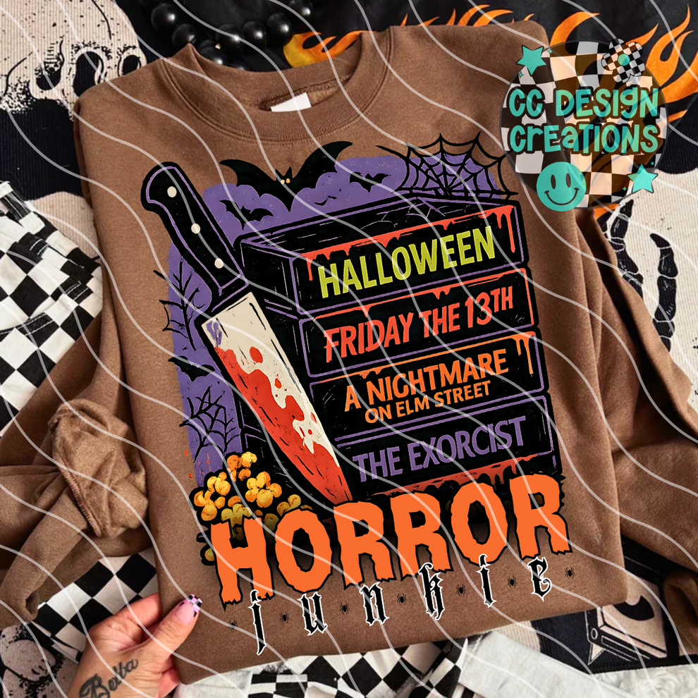 Horror Junkie PNG Digital Download – CC Design Creations