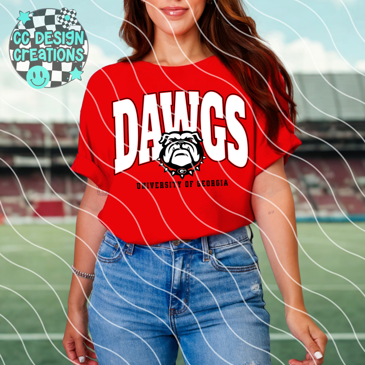 Dawgs Varsity Football PNG Digital Download (2 Files/Distressed Includ ...