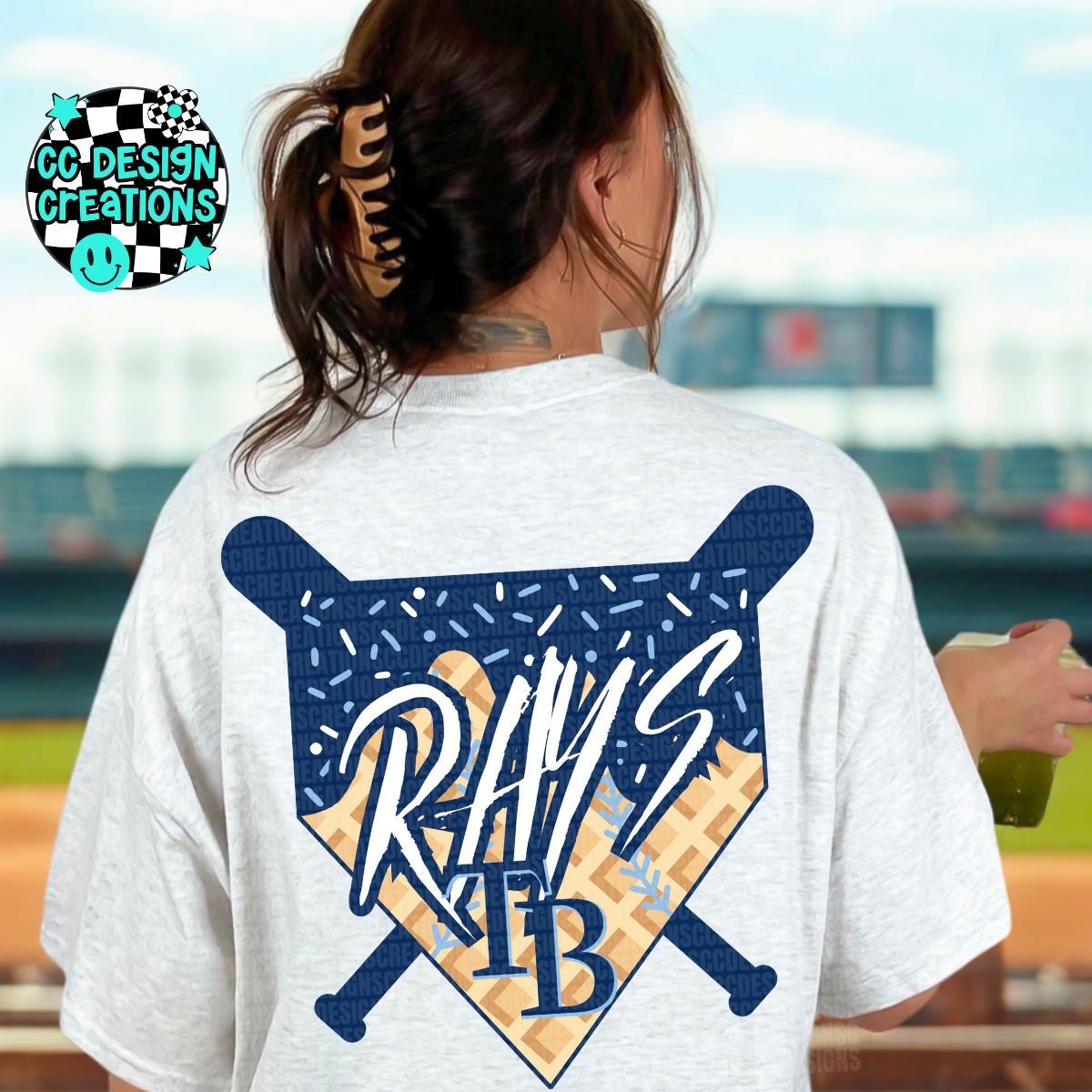 Rays Baseball Drip PNG Digital Download – CC Design Creations