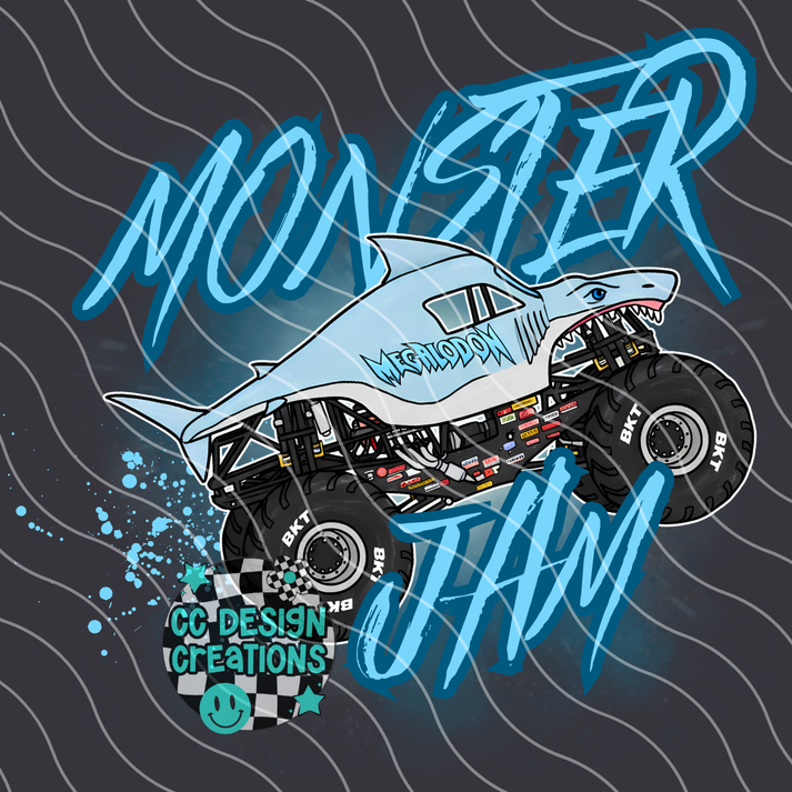 MJ Megalodon PNG Digital Download – CC Design Creations